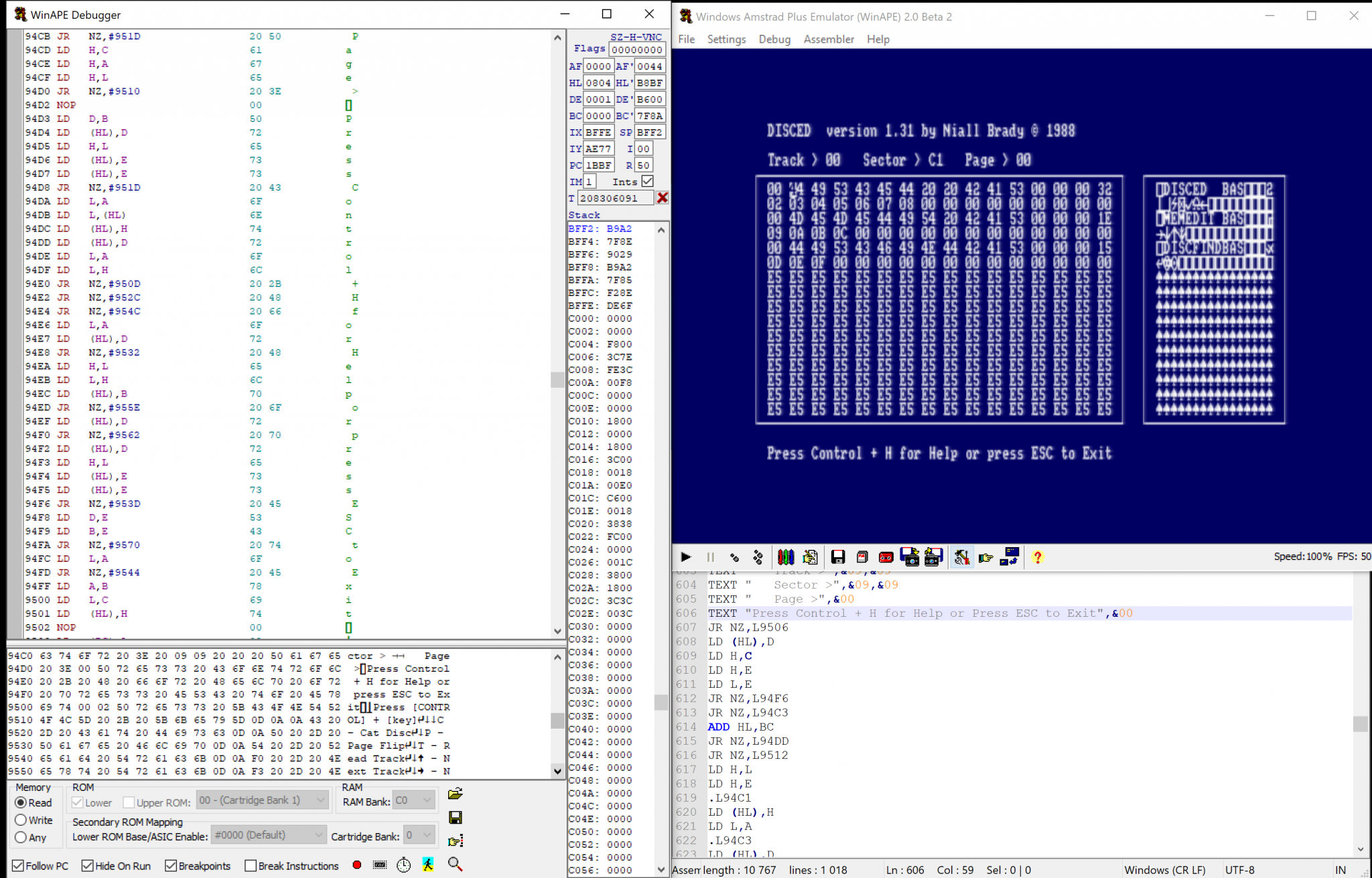Disassembling my old code from 1988 – part 3 | Amstrad noob